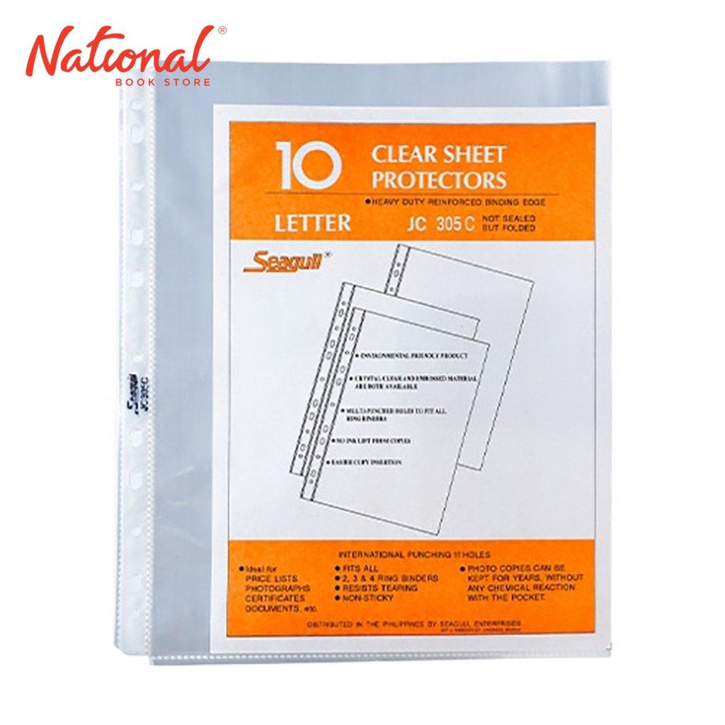 Seagull Clear Sheet Refill Jc305a A4 10sheets 11hol | Shopee Philippines