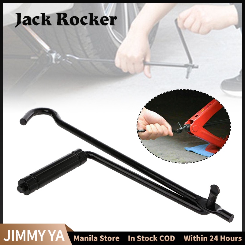 Jack lift handle car hand jack rocker foldable scissor auto repair tool ...