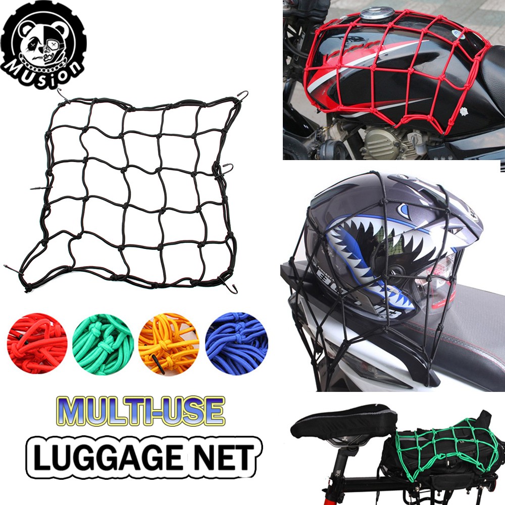 Motorcycle Net Helmet Net Stretchable Cord Motor Hemlet Beg Motorsikal ...