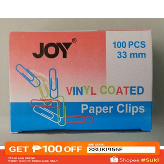 paper clip vinyl coated 33mm,50mm 100pcs | Shopee Philippines