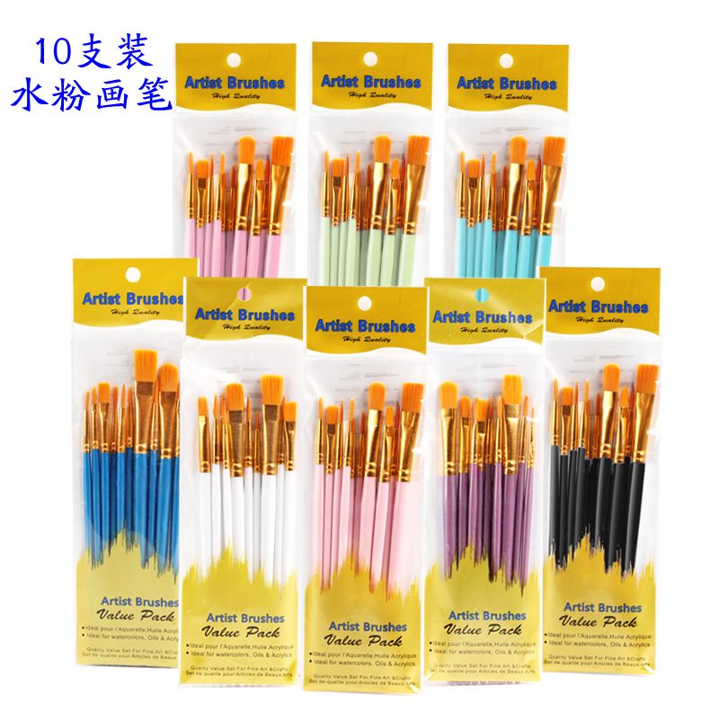 Artist Nylon Paint Brush Value Pack 10pcs | Shopee Philippines