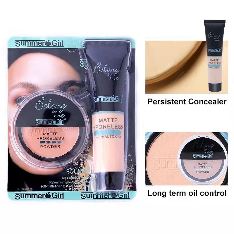 2in1 Liquid Foundation and BB Powder Summer Girl Belong To Me | Shopee ...