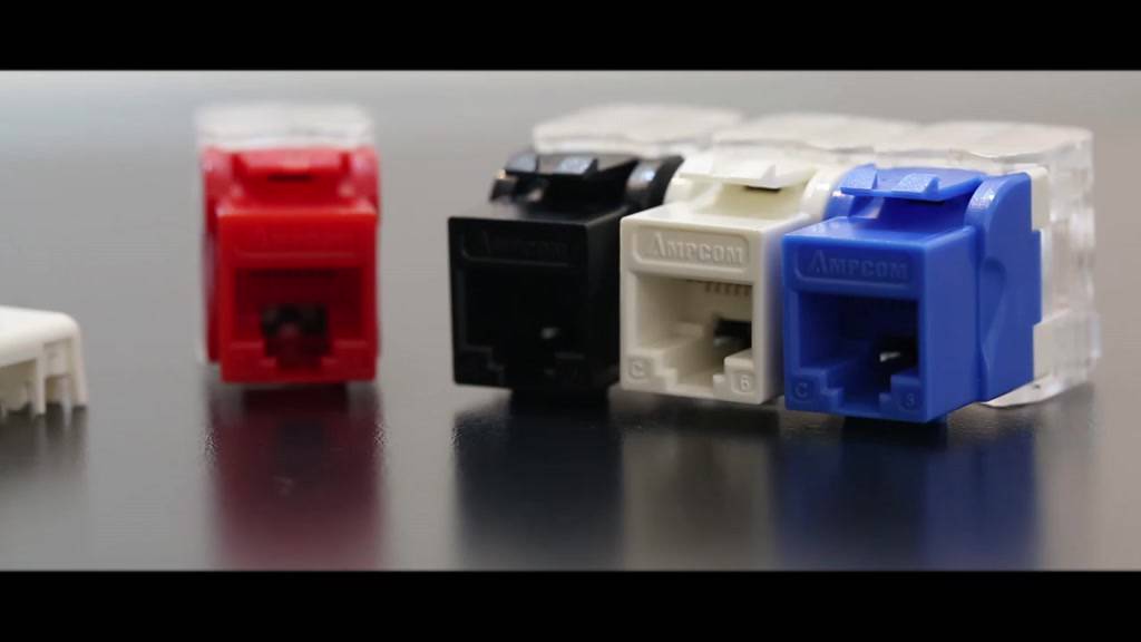 AMPCOM RJ45 Keystone Jack, CAT6 RJ45 UTP Keystone Module Adapter No ...