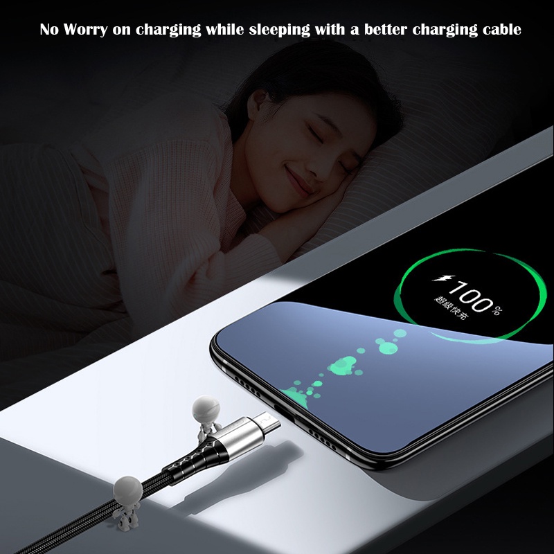 1.5M Micro USB Cable 1M 30CM 3A Charge Type C Data Wire Fast Charge ...