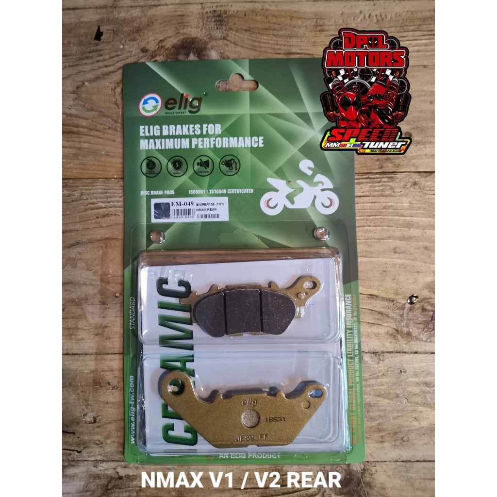 Elig Brake Pad NMAX V1 / NMAX 2020 | Shopee Philippines