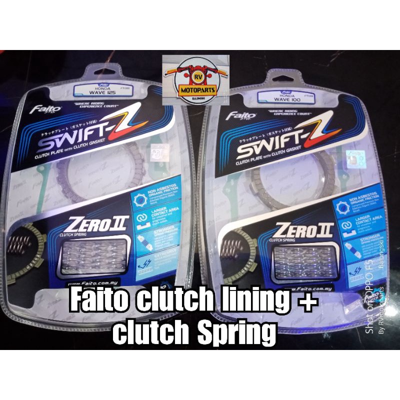 FAITO Clutch Lining+Spring Honda wave 100/125 & Xrm110/125 Rs125 ...