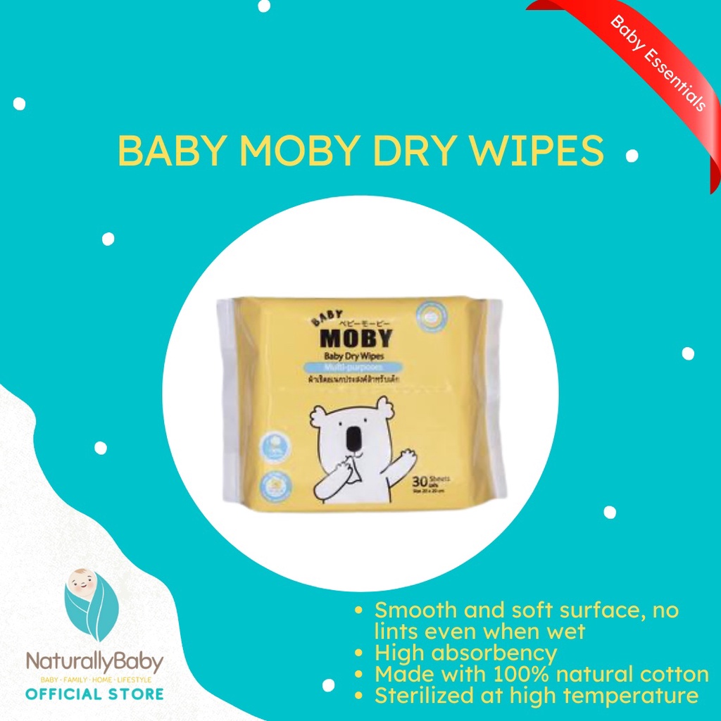 Baby Moby Dry Wipes (30s) | Shopee Philippines