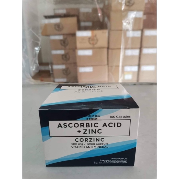 Ascorbic + Zinc (Corzinc) Tablet 100’s | Shopee Philippines