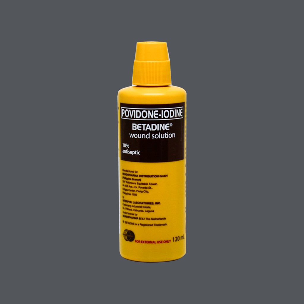 BETADINE Povidone Iodine 10% Wound Solution 120ml | Shopee Philippines