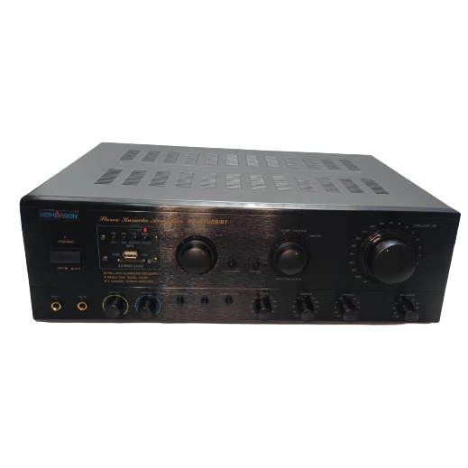 Home Vision AV-602USB/BT Bluetooth Stereo Karaoke Power Amplifier ...