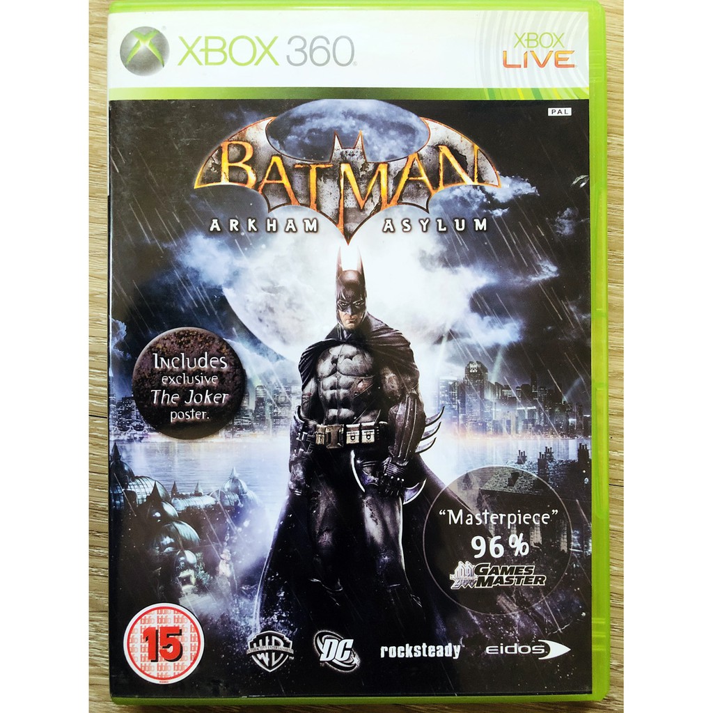 Batman Arkham Asylum Xbox360 Disc Authentic PAL For Collector (ENG ...