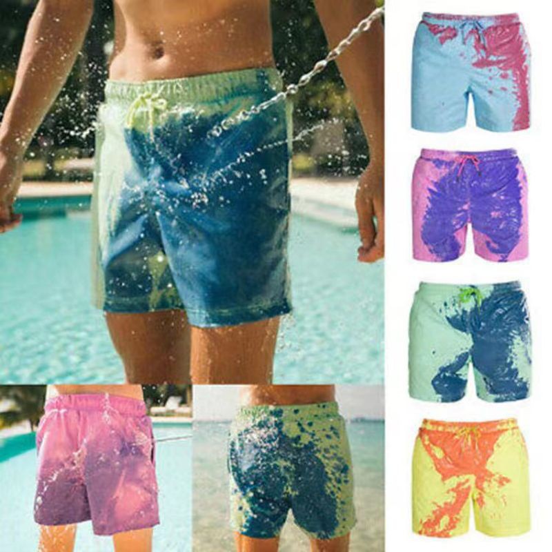 Color changing shorts.，Temperature sensing，Beach Shorts | Shopee ...