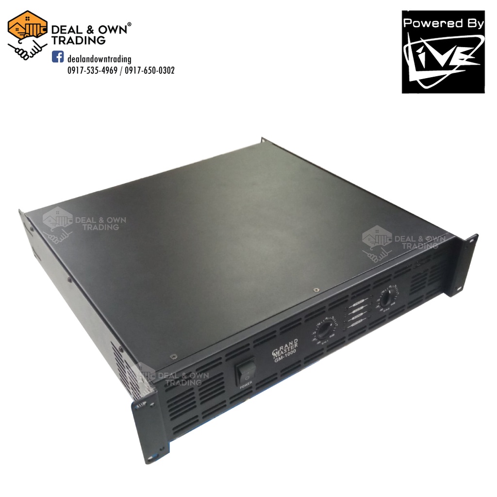 Live Grandmaster GM-1000 600W RMS Powered Amplifier | Shopee Philippines