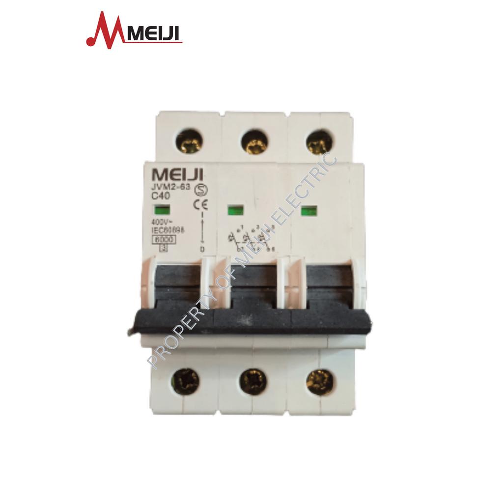 Meiji Miniature Circuit Breaker 3 Pole 40Ampere | Shopee Philippines