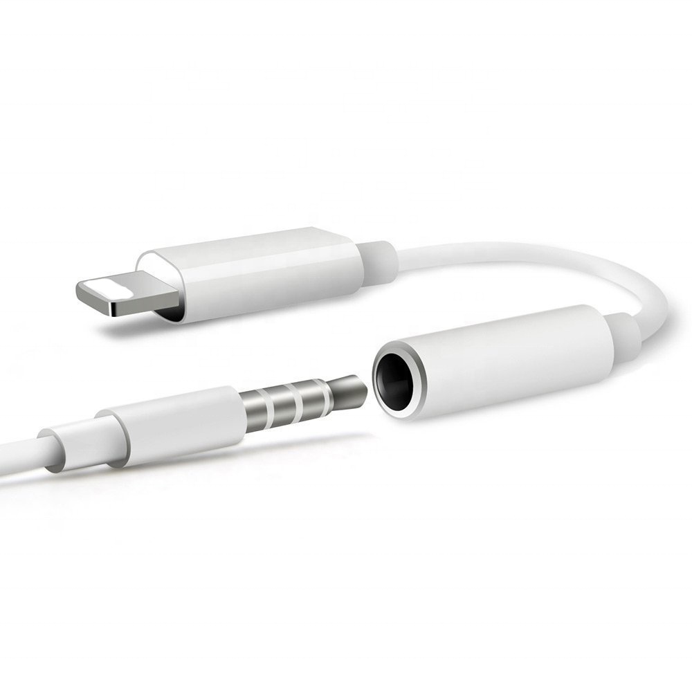 8 Pin to 3.5mm Adapter Headphone Jack AUX Converter Cable Apdater ...