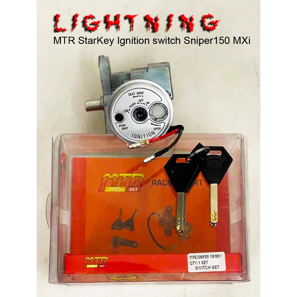 MTR StarKey Ignition switch Sniper150 MXi /Mioi125 M3 | Shopee Philippines