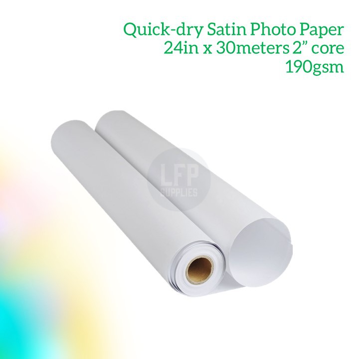 Quick-dry Photo Paper Roll 24"x30m / 2in core | Shopee Philippines