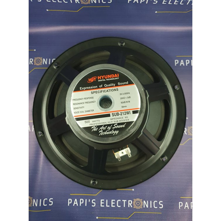 HDT Hyundai Subwoofer 12" Sub-212WI Double Magnet | Shopee Philippines