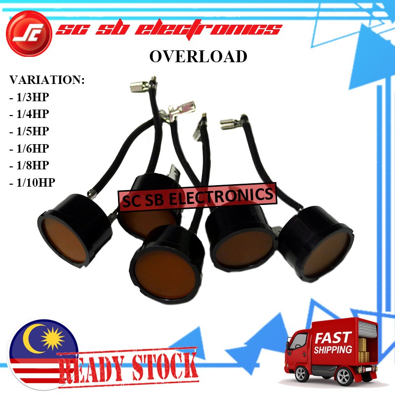REFRIGERATOR OVERLOAD ROUND - 1/3HP / 1/4HP / 1/5HP / 1/6HP / 1/8HP / 1 ...