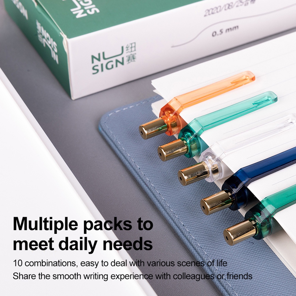 Nusign by Deli NS557 Ballpen Sign Pen 0.5mm Writing Pens Office School ...