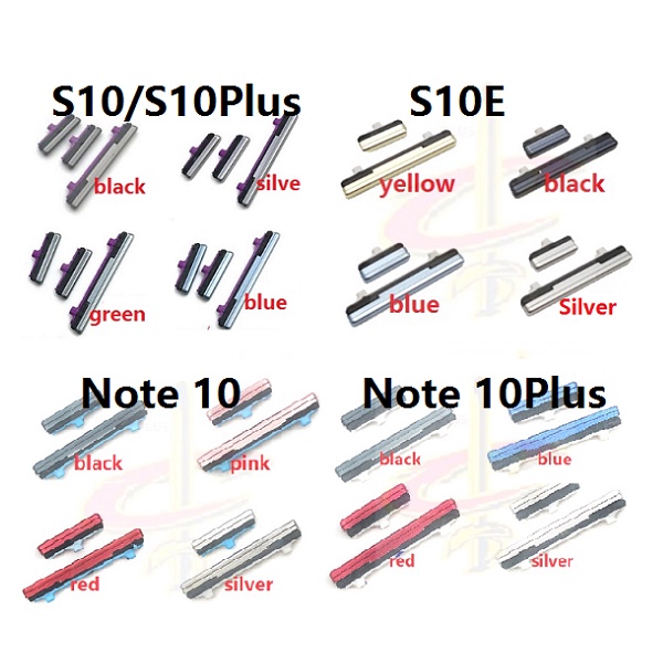 Power volume Button For Samsung galaxy Note 10 S10 Plus S10E | Shopee ...