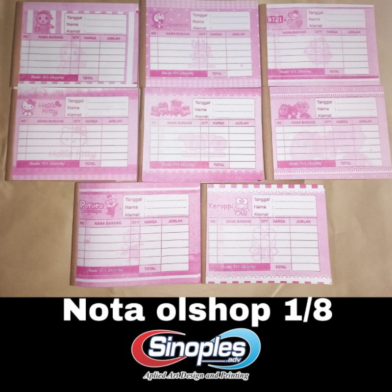 Note Hvs Material Size 1/8 Folio (8 x 10.5 cm Contains 50 Sheets ...