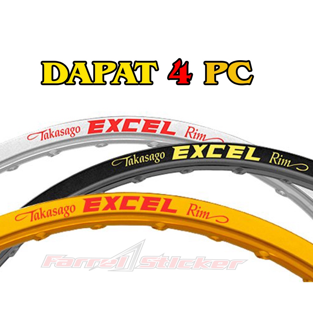 Takasago EXCEL RIM RIM stickers | Shopee Philippines