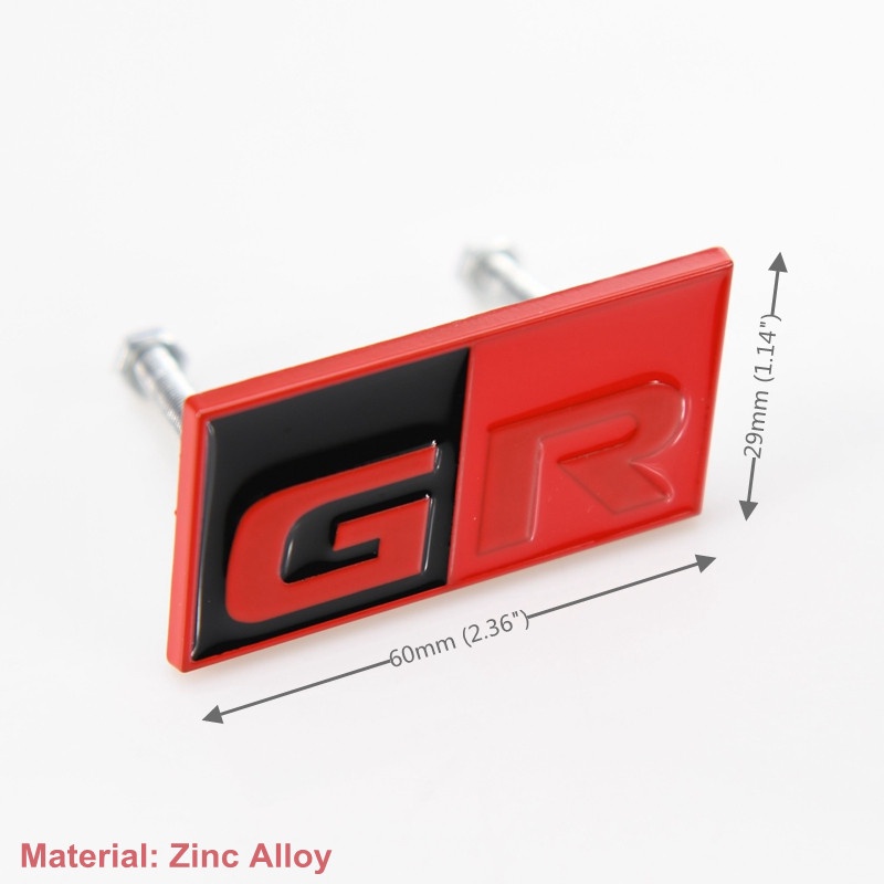 3D Car Emblem Sticker GR SPORT Front Hood Grille & Rear Trunk ...