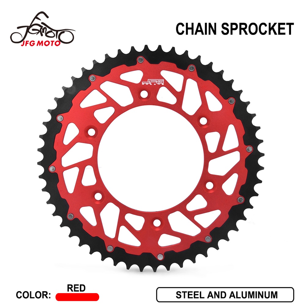 JFG MOTO Motorcycle Rear Sprocket 45T-52T For Honda CRF150L XR650R ...