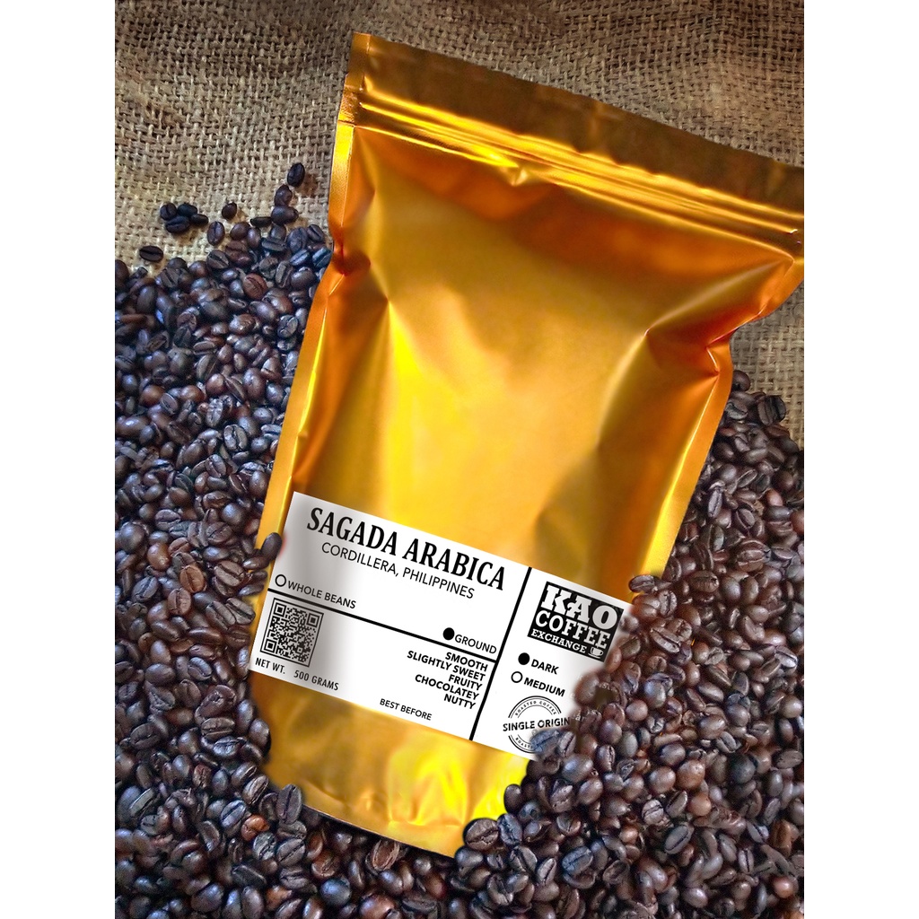 Sagada ARABICA DARK Roast GROUND/WHOLEBEANSCoffee | Shopee Philippines