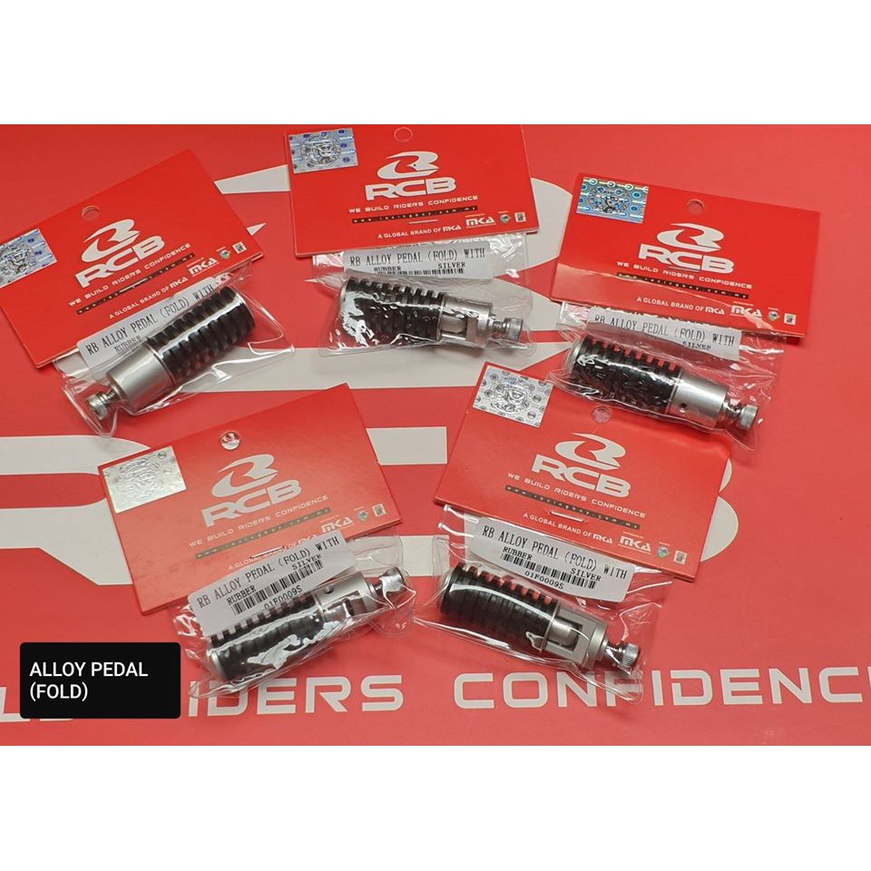 Rcb Alloy Pedal with rubber ( foldable ) | Shopee Philippines