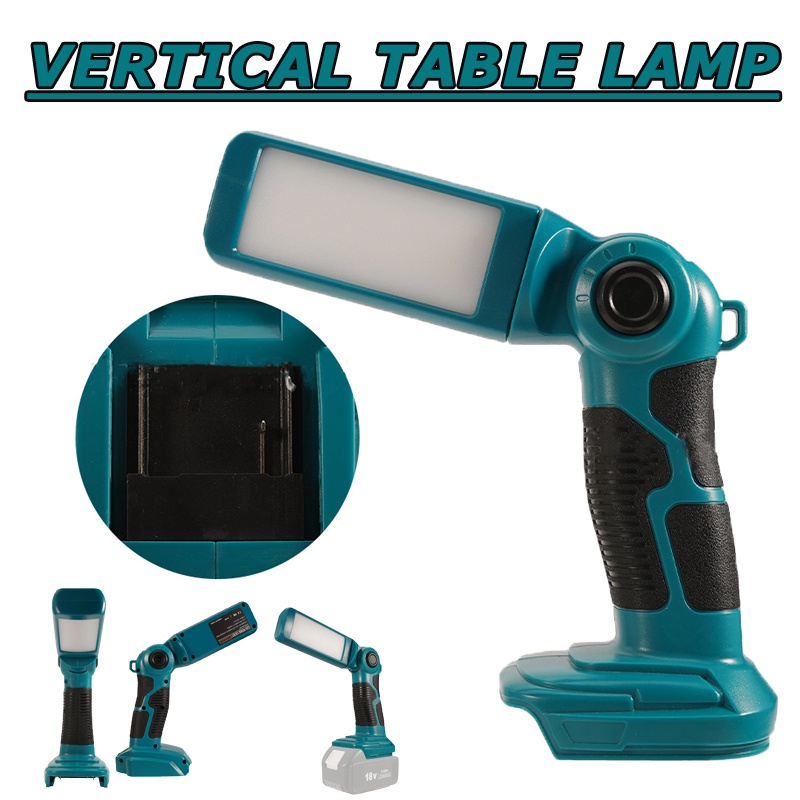 Cordless LED Spotlight Flashlight Work Light Lamp Battery Power For ...