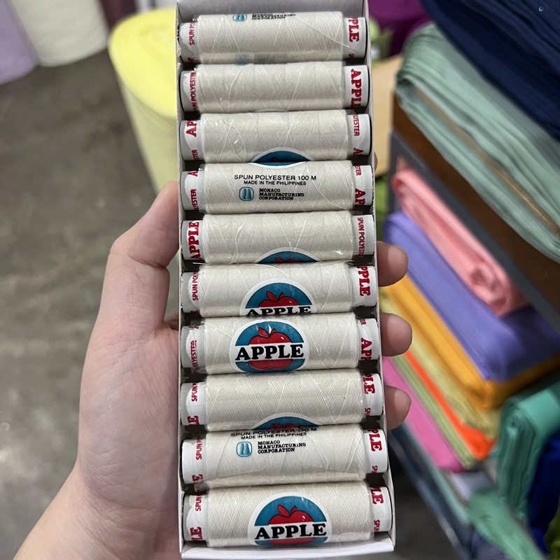 100M Sewing Thread (Per Spool) Whites Grays Browns Yellows | Shopee ...