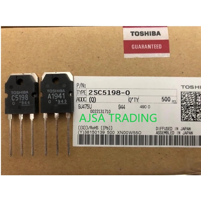 1PC C5198 A1941 TOSHIBA Transistor Silicon NPN/PNP ORIGINAL | Shopee ...