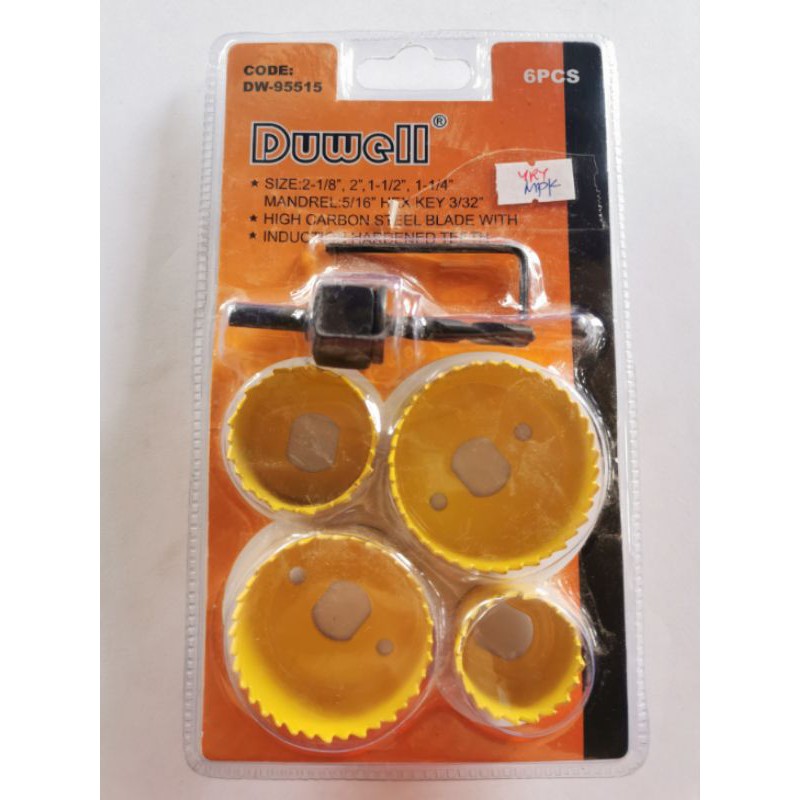Duwell Lock Installation Kit 6 pieces / Hole Saw Heavy Duty / Door Knob ...