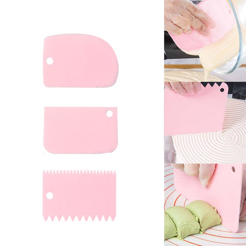 3Pcs Cream Scraper Cake DIY Scrapers Cake Decorating Tools | Shopee ...