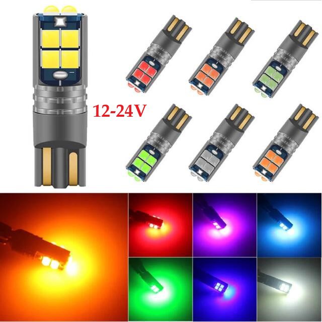 1pcs W5W LED T10 Car Turn Signal lights 24V interior light canbus Door ...