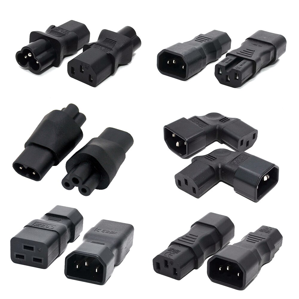 Universele IEC320 C13 C14 Om C5 C6 C7 C8 C19 C20 C21 Convert Connector Ups Pdu Man-vrouw Eu us ...
