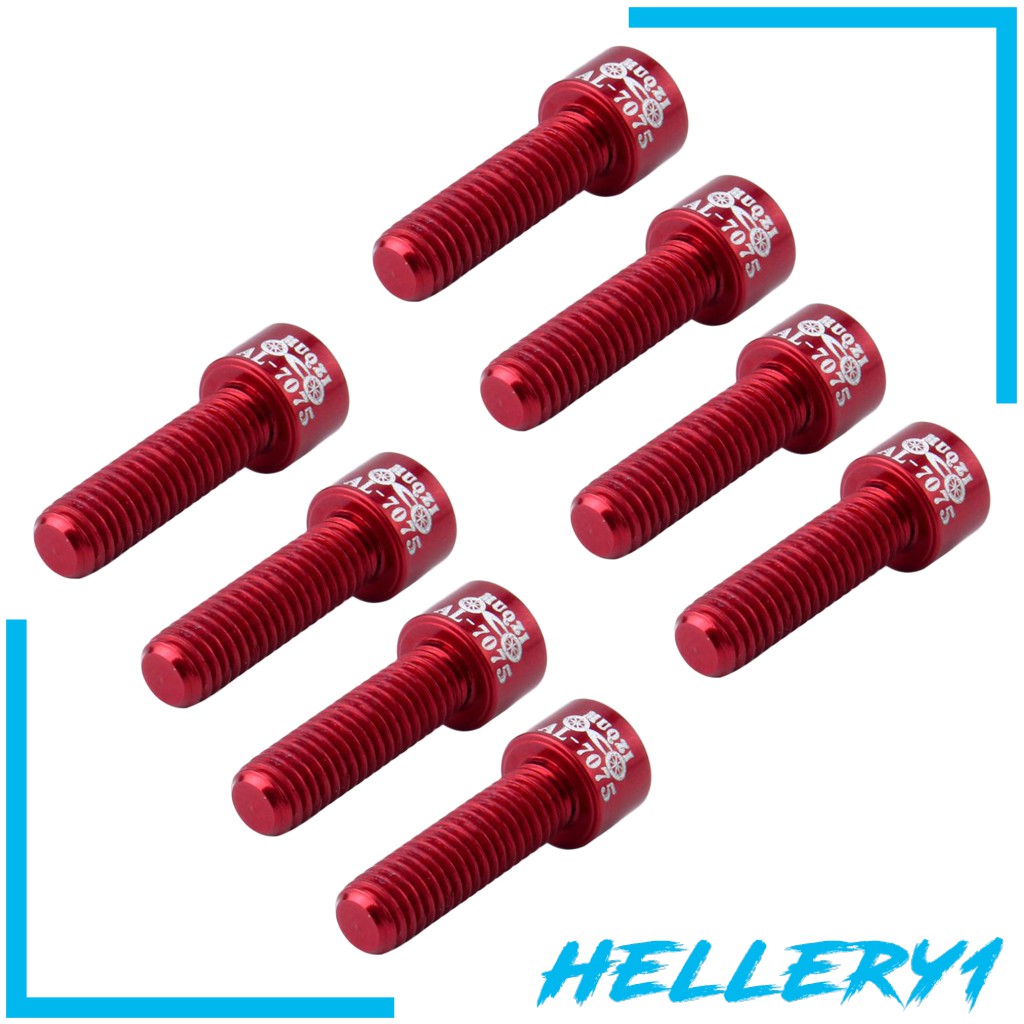 [HELLERY1] 8pcs M5x17mm Bike Stem Replacement Ti Bolts for Headset Red ...