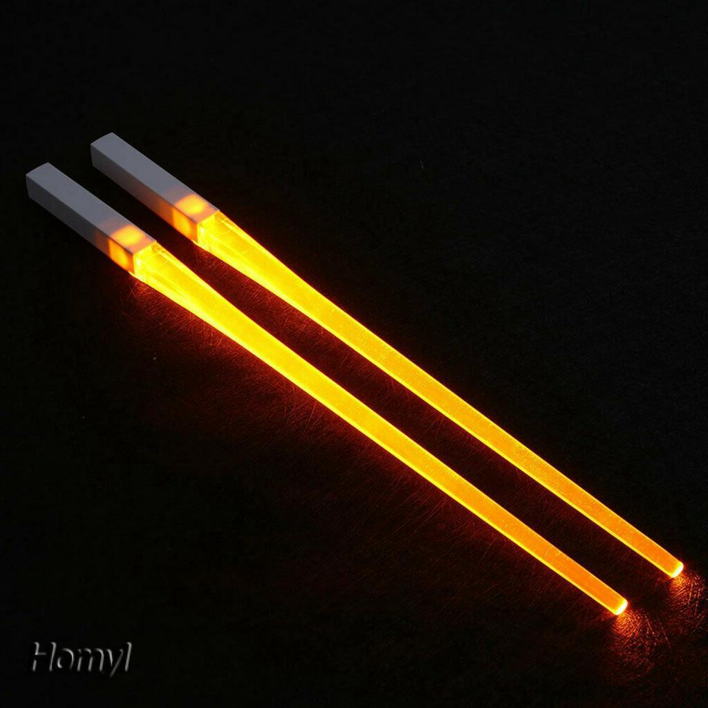 [HOMYL] LED Lightsaber Chopstick Reusable Light Up Chopstick | Shopee ...