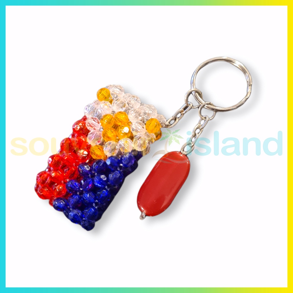 Philippine Flag Beads Keychain Souvenir | Shopee Philippines