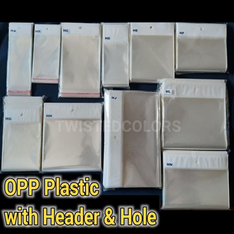 Opp Resealable Plastic With Header And Hole Self-Adhesive Packaging 100 ...