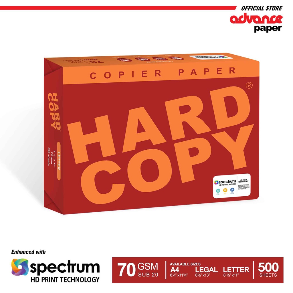 Hard Copy Copier Paper Sub. 20 70gsm | Shopee Philippines