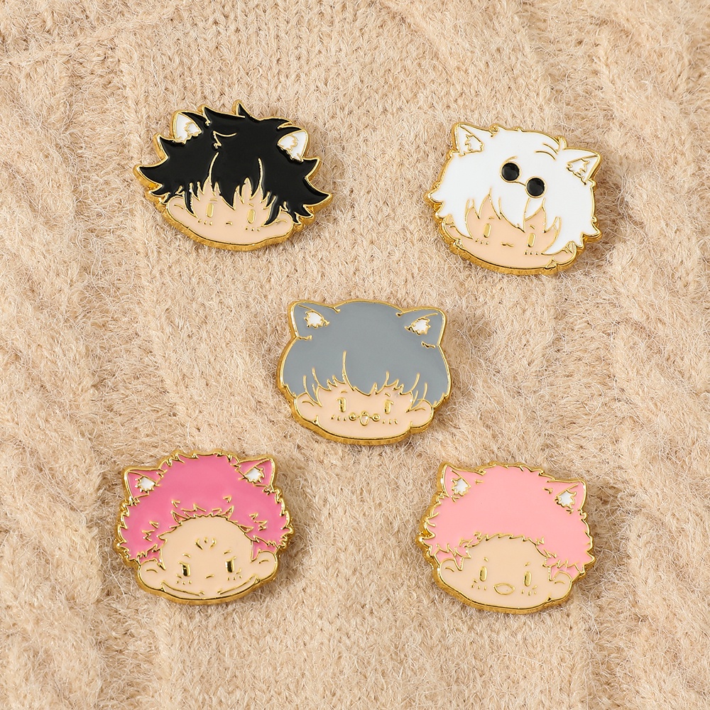 Anime Jujutsu Kaisens Enamel Pin Cartoon Kawaii Gojo Satoru Geto Suguru ...