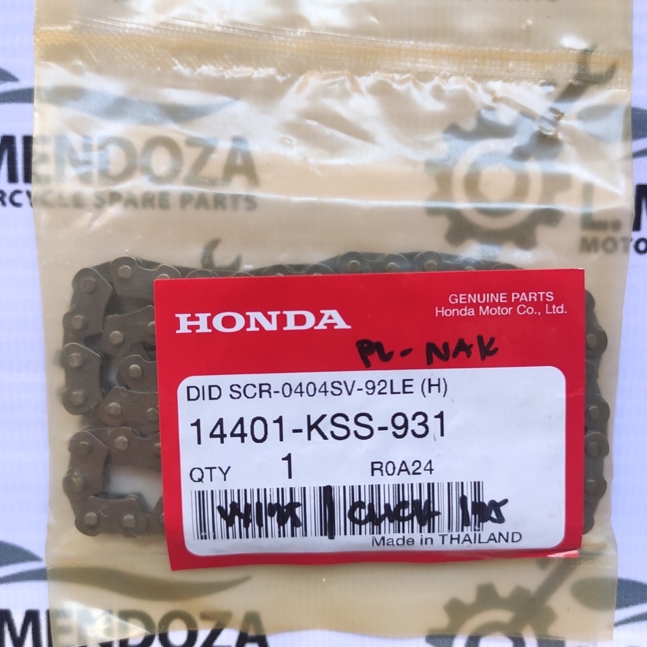 Honda Wave 125 Click 125 Cam Chain (Timing Chain) Genuine 14401-KSS-931 ...