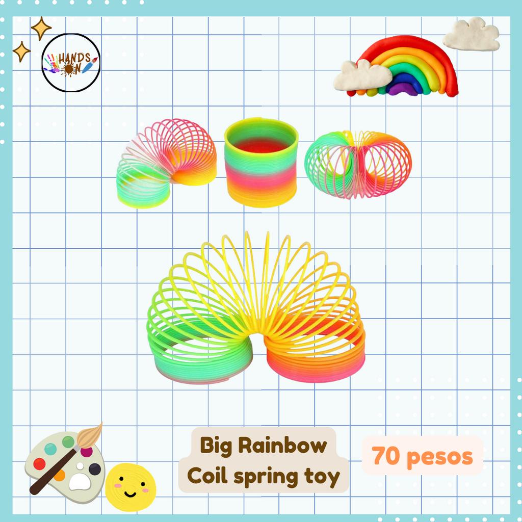 Hands On Big rainbow coil spring toy | Shopee Philippines