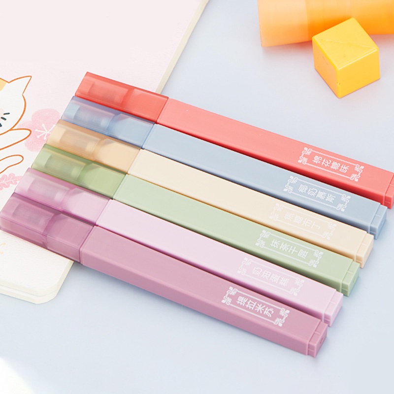6 Pcs Boxed Morandi Color Highlighters Student Soft Nib Light Incense ...