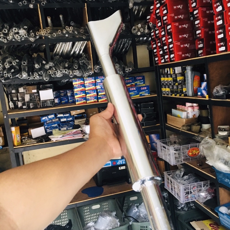 Custom chopper duck chopper exhaust exhaust pipe super thick chrome ...