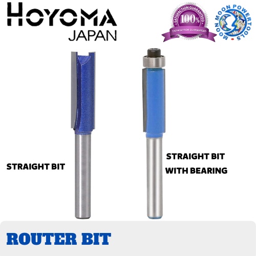 HOYOMA JAPAN ROUTER BIT STRAIGHT BIT 1/4 SHANK | Shopee Philippines