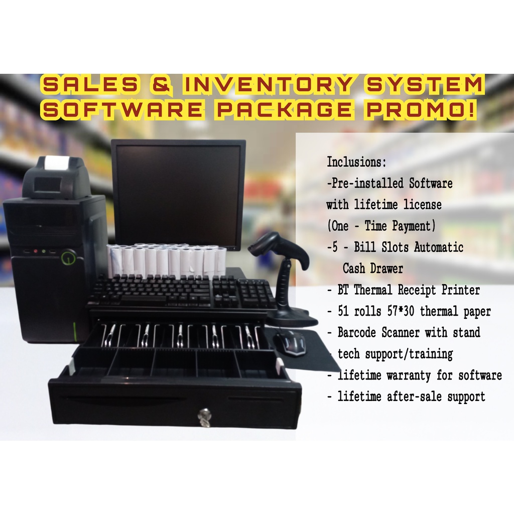 AFFORDABLE POS SOFTWARE PACKAGE (Software + Peripherals) PC set not ...